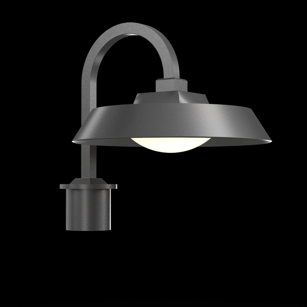 Outdoor Farmhouse Post Mount-Argento Grey-Blown Glass : 10YLJVP ...